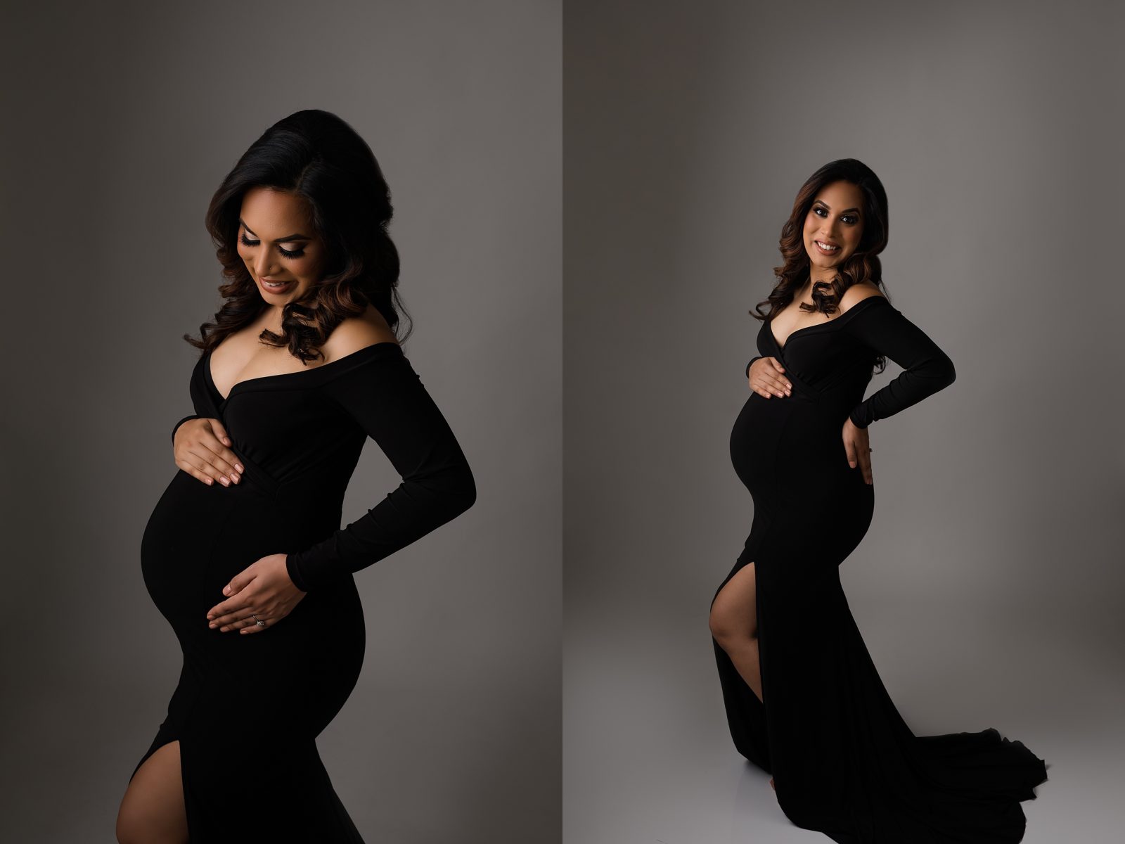 Maternity Photos with Black Dress - lbalagtasphotography.com